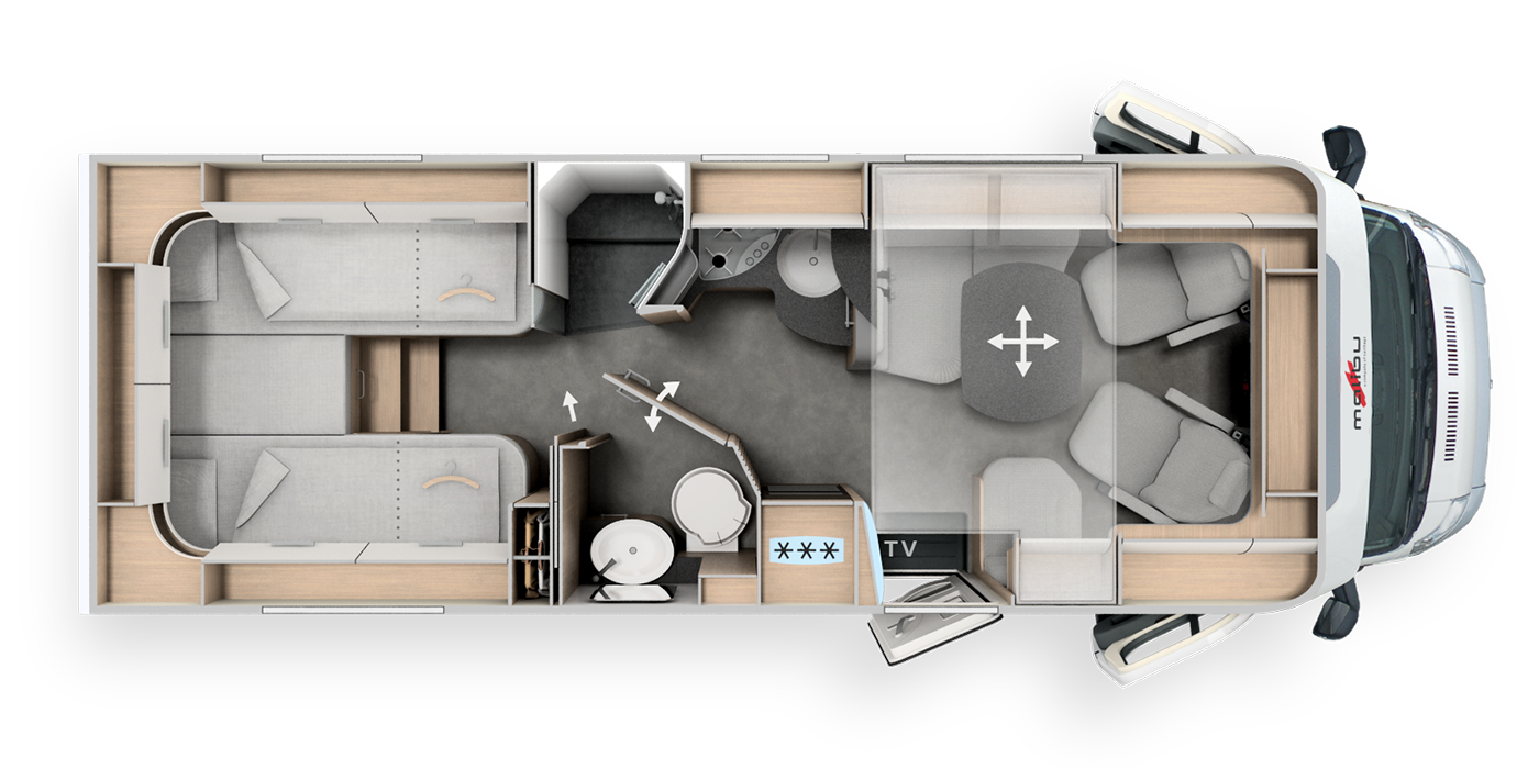 Malibu T 470 RB-LE "K" lightweight 3.5 t - Malibu Wohnmobile & Vans
